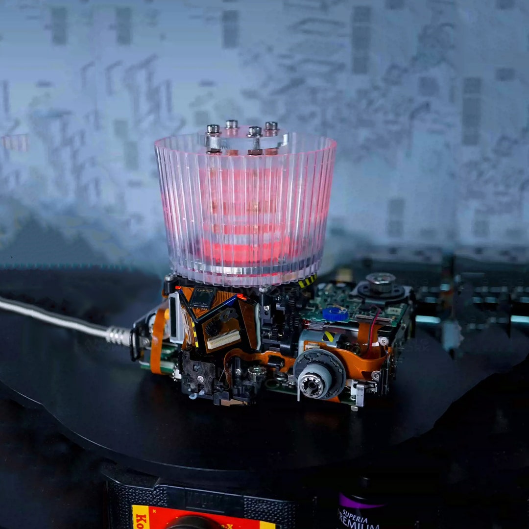 Cyberpunk Ambient Night Lamp With A Whiskey-glass-shaped Shade ...