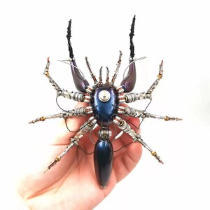 Mechanical Mutant 3D Jumping Spider Sculpture Handmade Sculpture Table ...