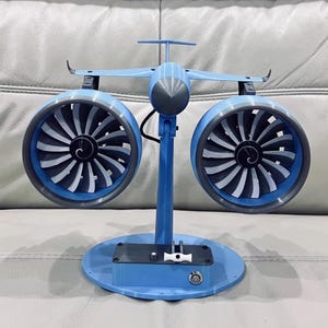 Unique Turbine Engine Desk Fan With Stepless Speed Control, Aviation ...