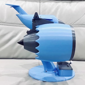 Unique Turbine Engine Desk Fan With Stepless Speed Control, Aviation ...