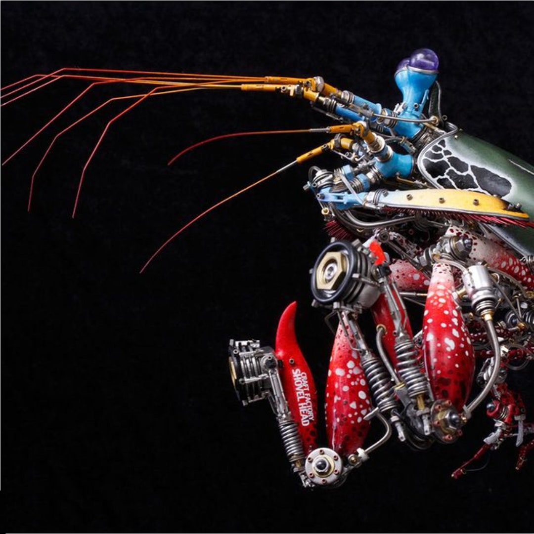 Mechanical Mutant 3D Mantis Shrimp Sculpture Handmade Crafts - Etsy