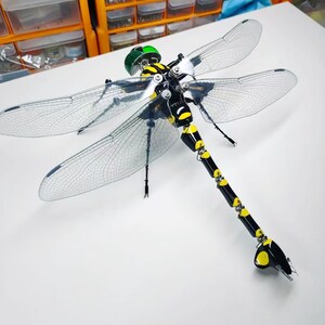 Mechanical Dragonfly Mutant, Sci-fi Fantasy Figurine, 3D Robot Creature ...