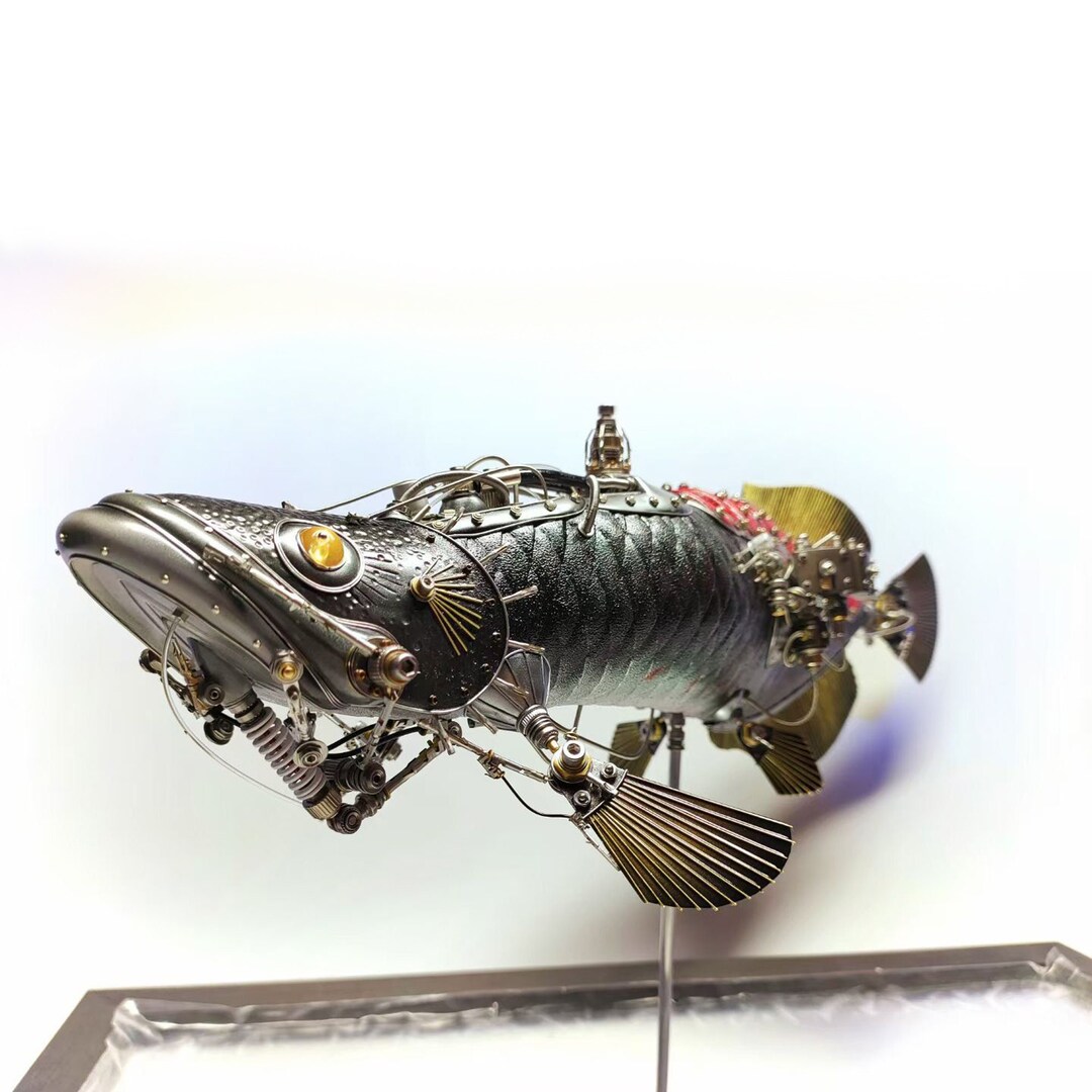 Mechanical Arapaima Gigas Mutant Handmade Crafts Biomech Sculpture Home ...