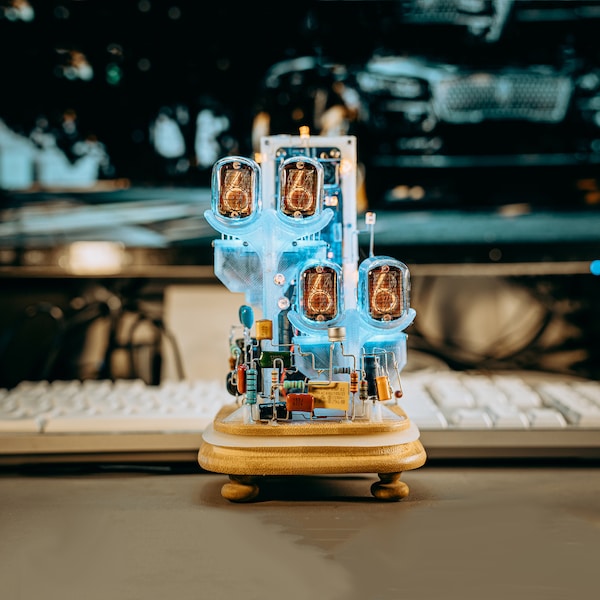 Cyberpunk Desk Clock - Etsy