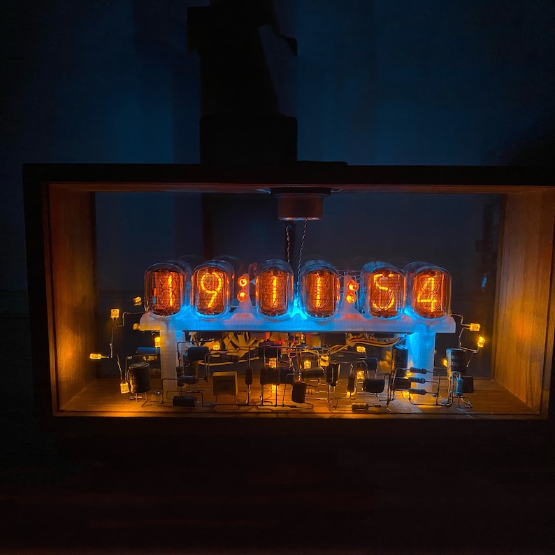 Nixie Tube Clock Cyberpunk Steampunk Table Lamp Neat Beautiful - Etsy