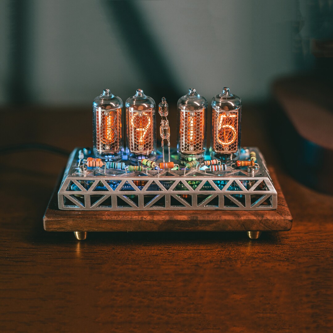 Nixie Tube Clock, Features 3D Vertical Layout, Neat Visible Circuit ...