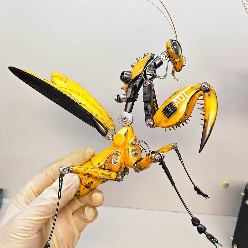 Mechanical 3D Mantises Mutant Sculpture, Handmade Crafts Sculpture for ...