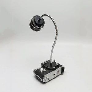 Vintage Camera Table Lamp With Dimmer Switch, Handmade Upcycled Artwork ...