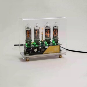 Nixie Tube IN14 Nixie Tube Clock, Cyberpunk Table Lamp Table Clock ...