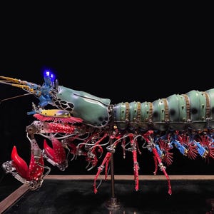 Mechanical Mutant 3D Mantis Shrimp Sculpture, Handmade Crafts Sculpture ...