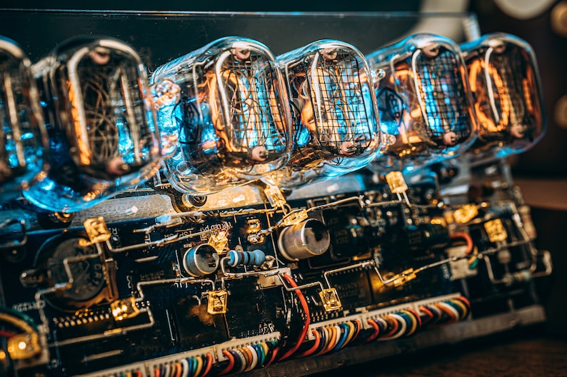 Nixie Tube Clock Cyberpunk Table Lamp Table Clock Neat - Etsy
