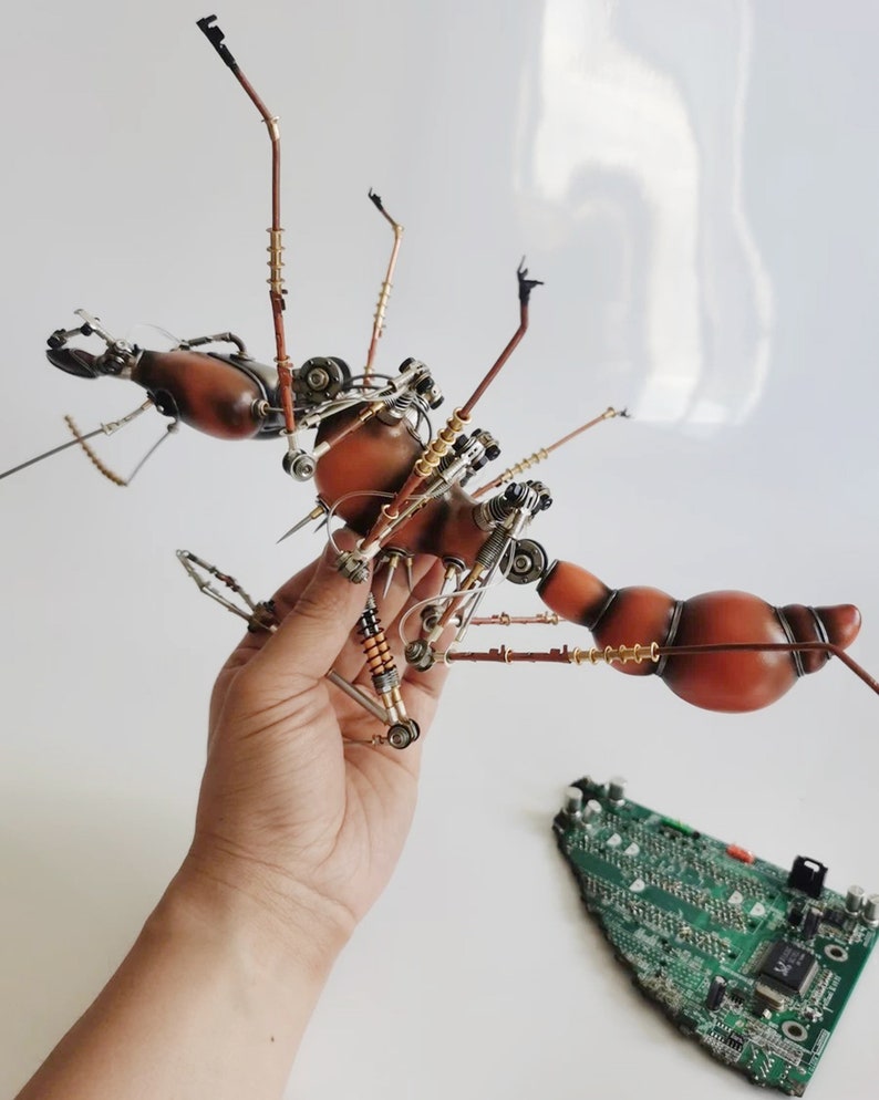 Steampunk Mechanical Mutant 3D Leaf-cutting Ant Sculpture Handmade ...