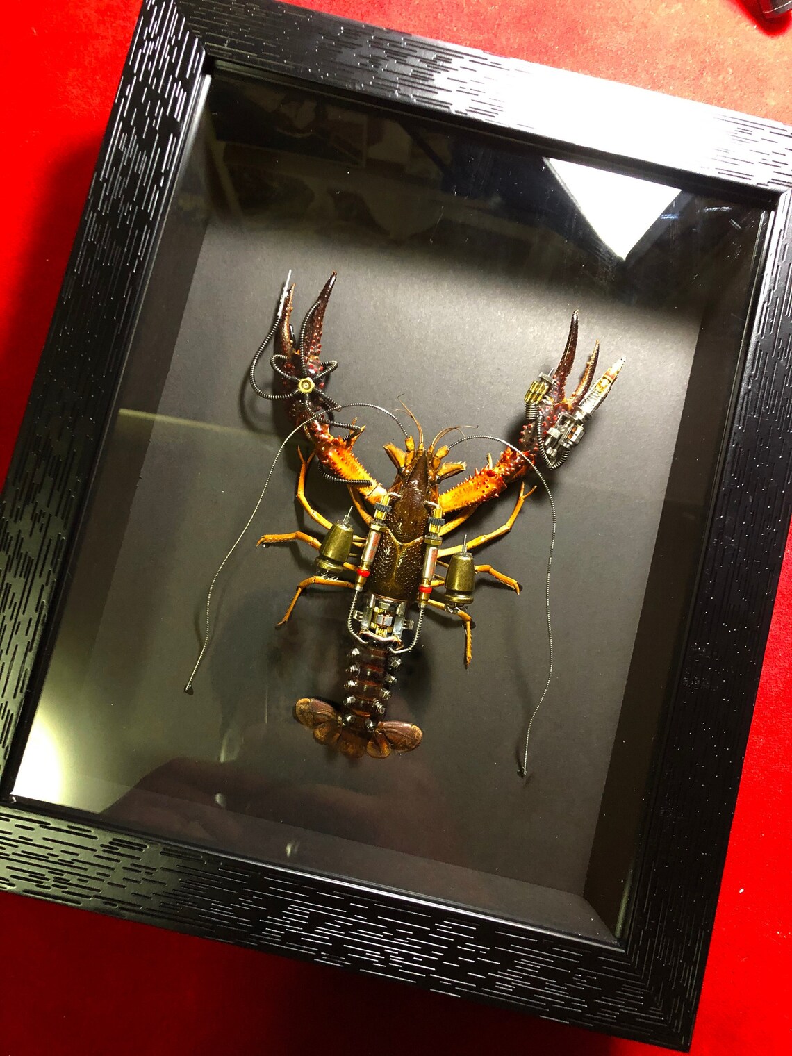 Crayfish Mechanical Mutant 3D Robot Creature Animals Handmade Sculpture ...