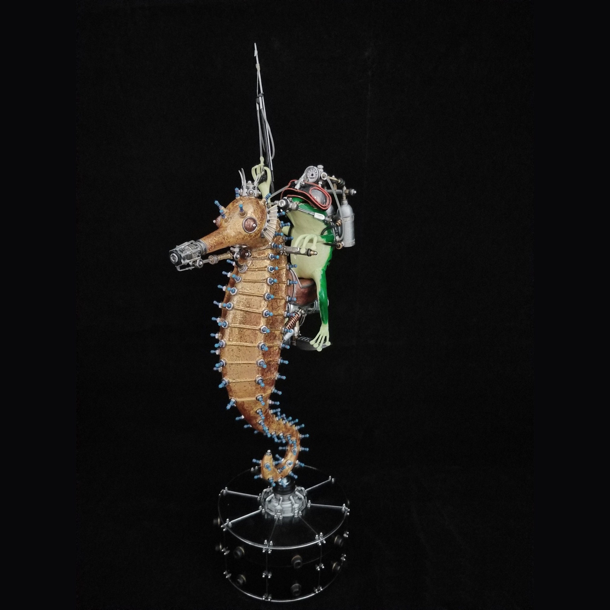 Mechanical Diving Frog Mutant Sculpture Steampunk Handmade - Etsy