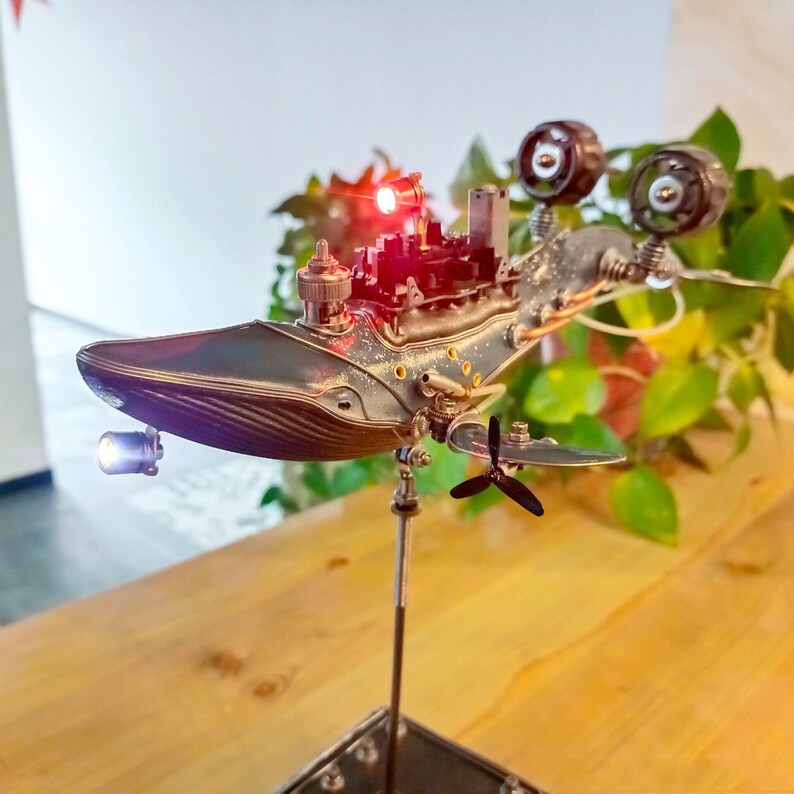 Steampunk Mutant Abandoned Whale Warship Metal Assembled With | Etsy