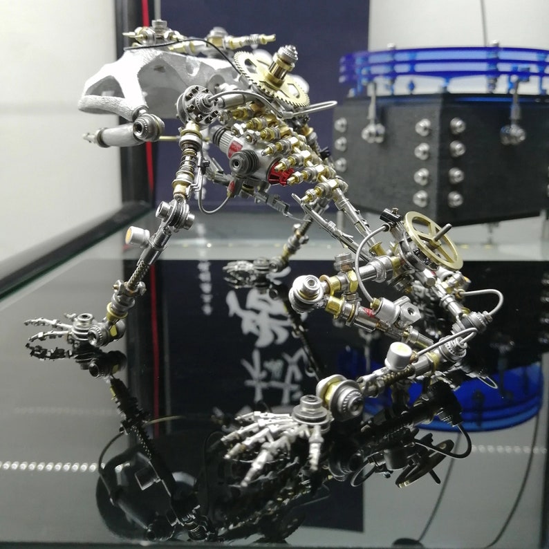 Mechanical Skeleton of Horned Frog Mutant 3D Sculpture - Etsy