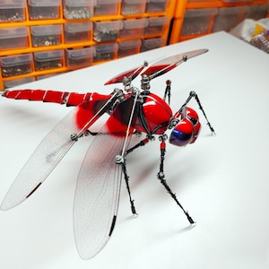 Mechanical Dragonfly Mutant, Sci-fi Fantasy Figurine, 3D Robot Creature ...