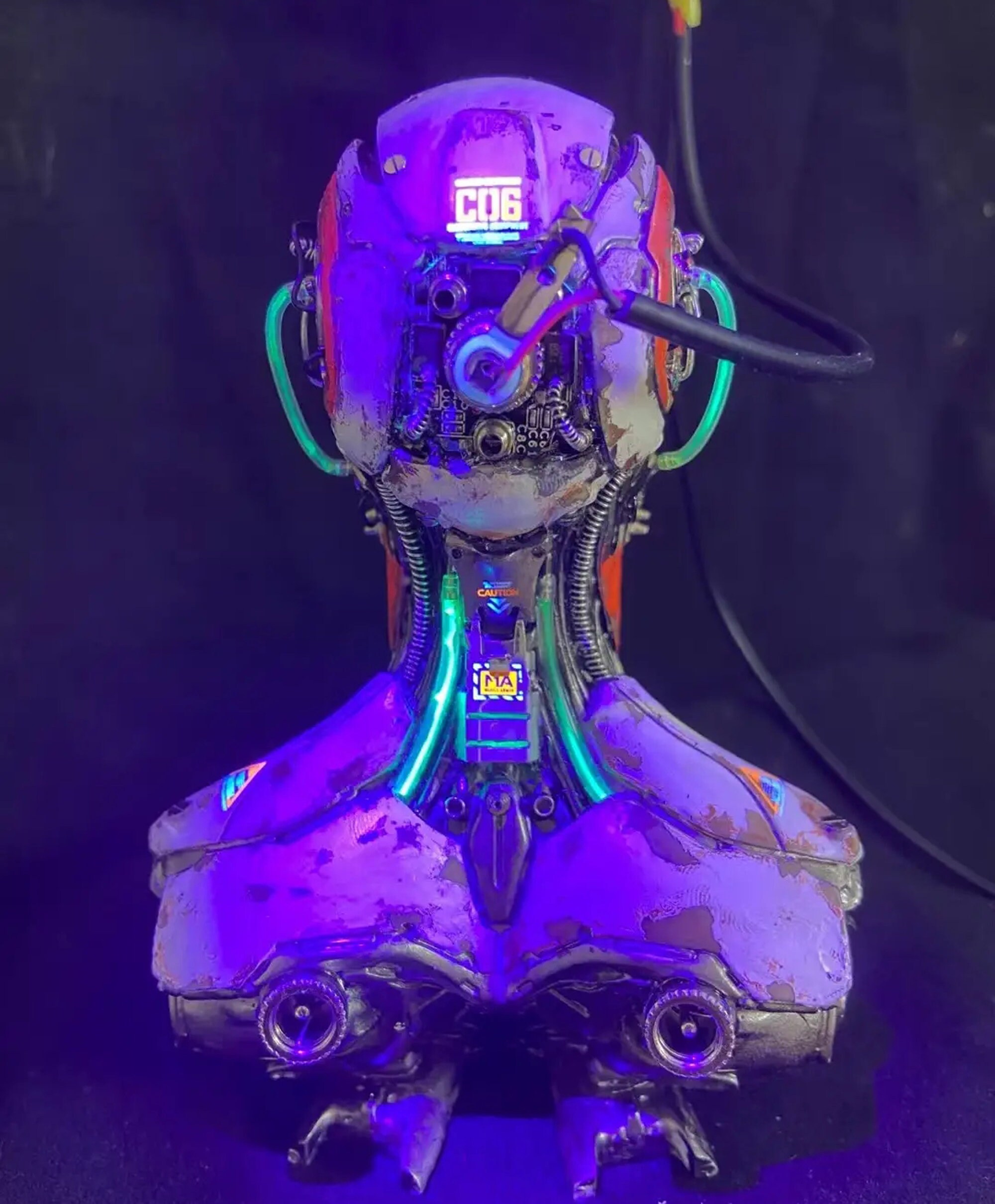 Cyberpunk Skeleton Warrior 3D Printed Mechanical Mutant of - Etsy Canada