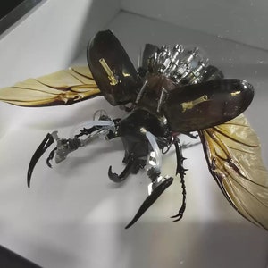 Cyberpunk Beetle Propelled by 4 Hall Thrusters Cyborg Mechanical Insect ...