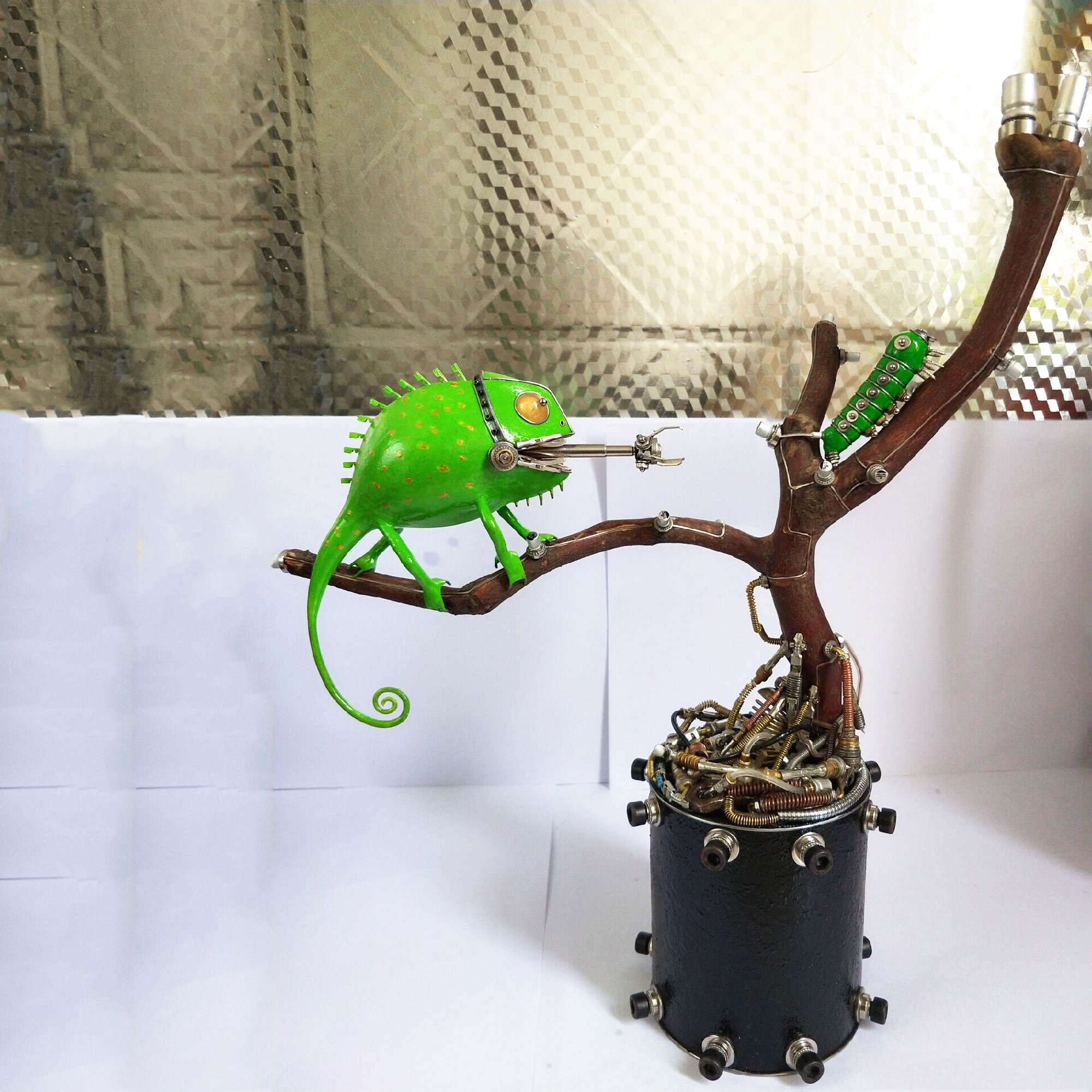 Chameleon Mechanical Mutant 3D Robot Creature Animals Handmade - Etsy ...
