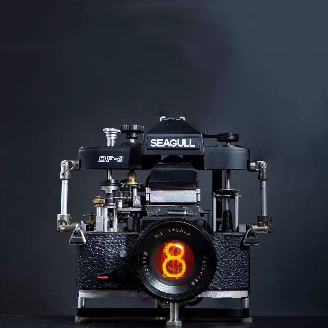 Cyberpunk Nixie Tube Clock Integrated in A Disassembled - Etsy