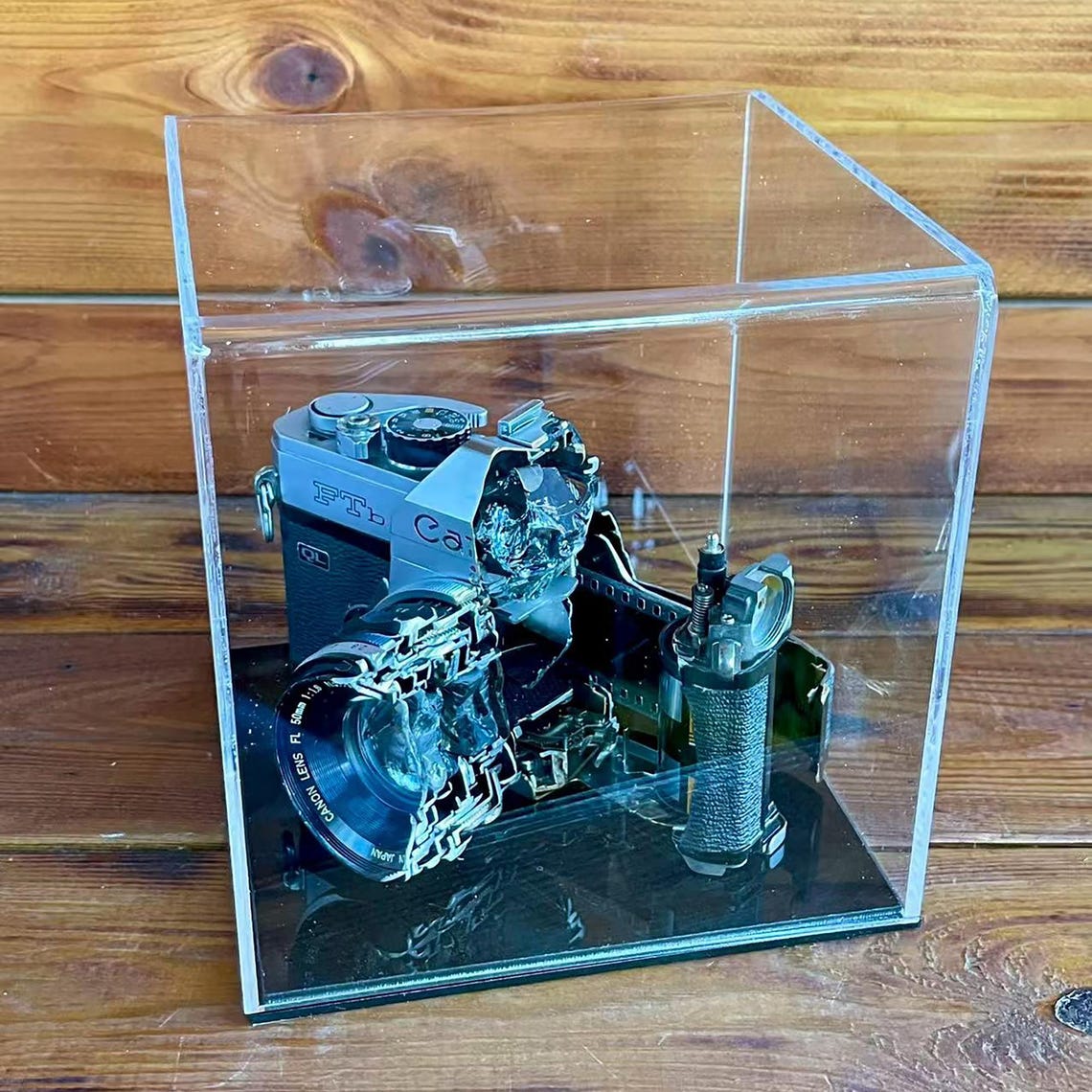 Disassembled Mechanical Camera Art: Custom Photo Film Display ...