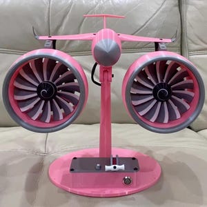 Unique Turbine Engine Desk Fan With Stepless Speed Control, Aviation ...