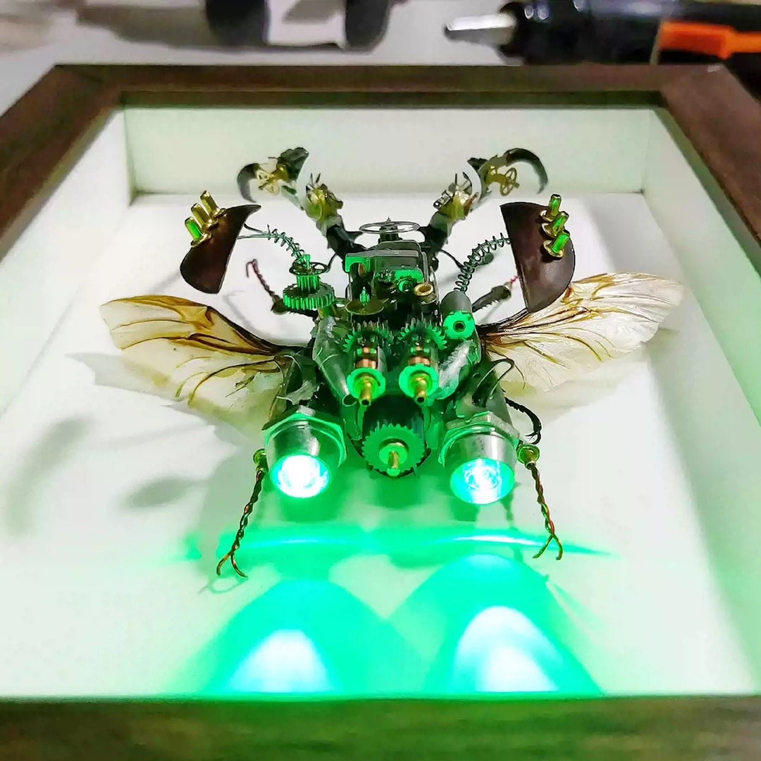Steampunk Cyborg Mechanical Beetle Insects Bugs Kinetic Sculpture Art ...