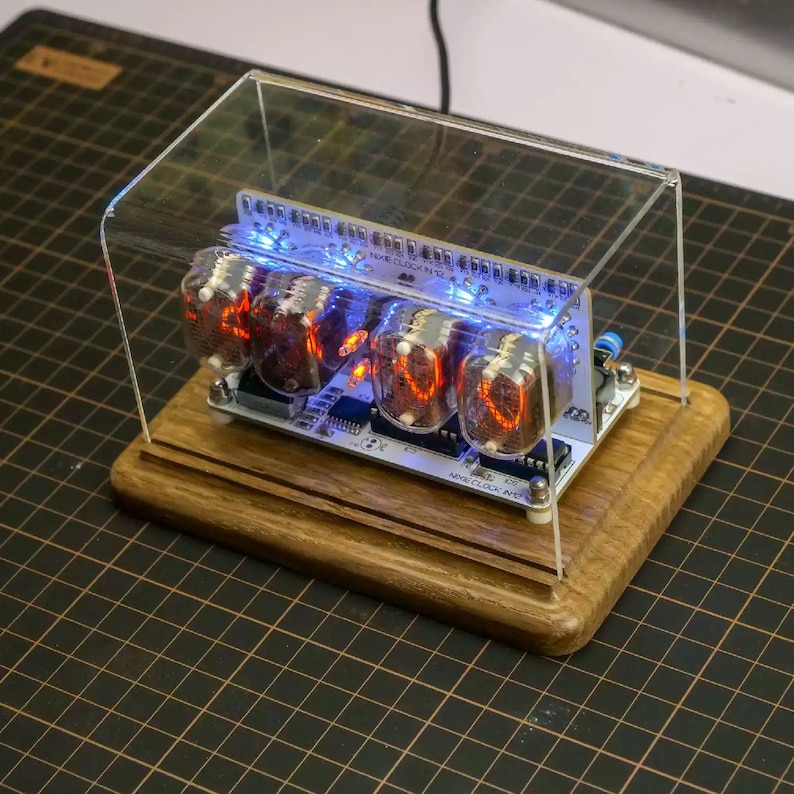 Nixie Tube Clock Cyberpunk Table Lamp Neat Beautiful Visible - Etsy