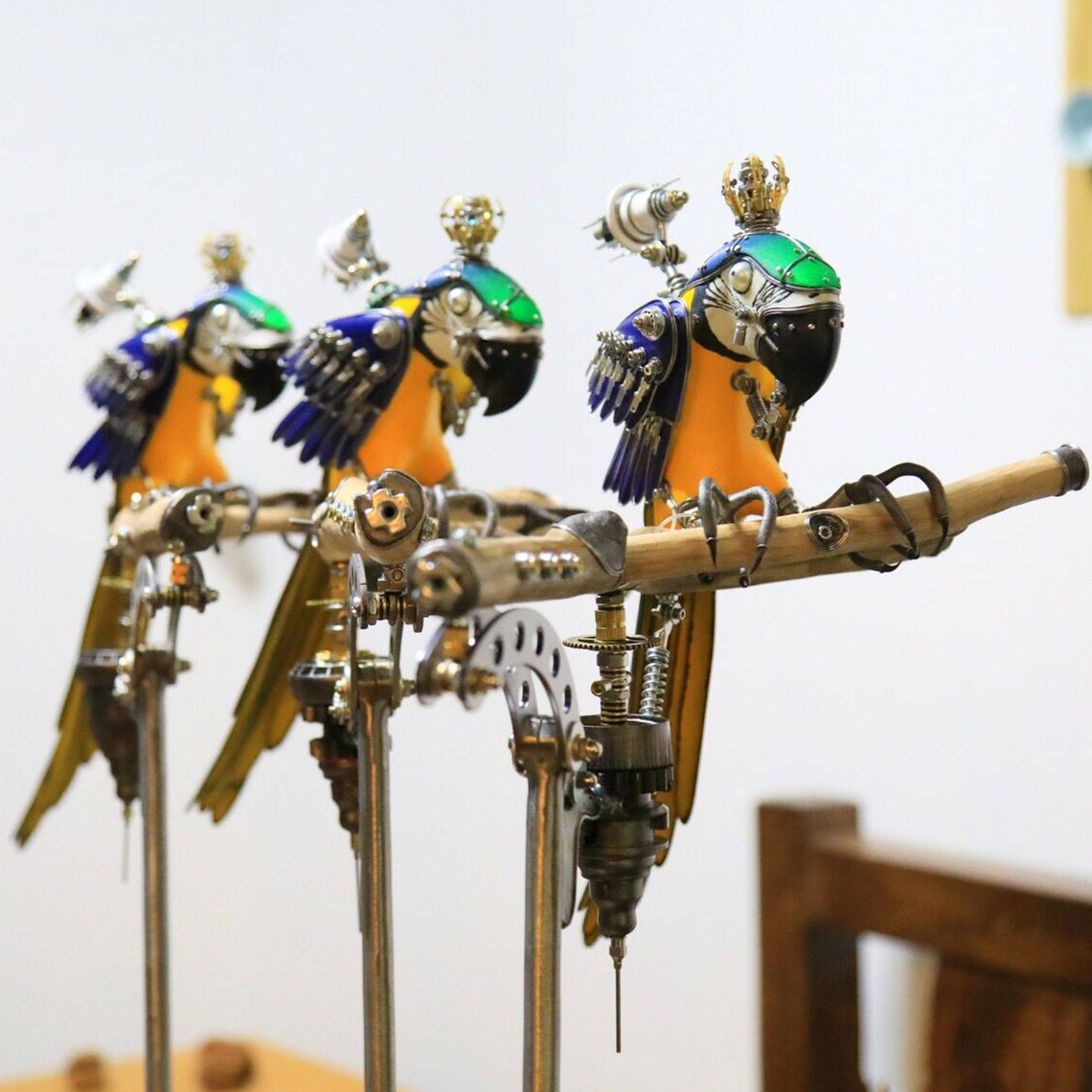 Scarlet Macaw Mechanical Mutant 3D Robot Creature Animals | Etsy