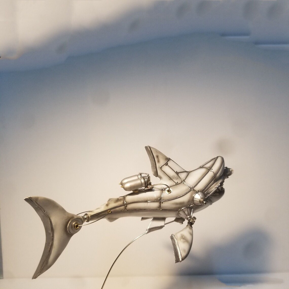 One-eyed Shark Mechanical Mutant 3D Robot Creature Animals Art - Etsy