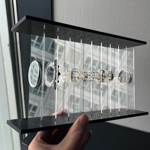 3D Disassembled Mechanical Watch Sculpture: Custom Engraved Carbon ...