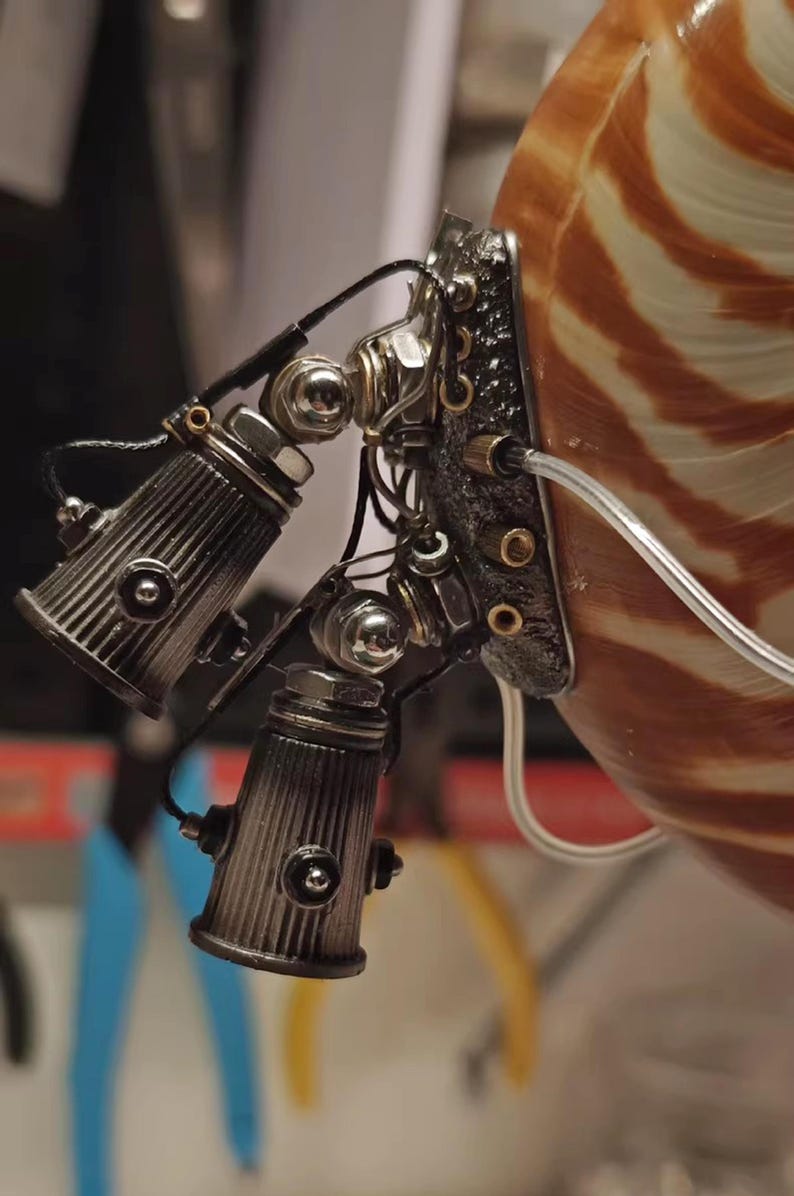 Nautilus Mechanical Mutant, Robot Creature Animals, Handmade Biomech ...