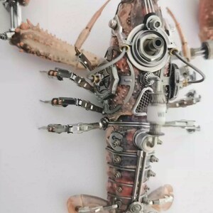 Crayfish Mechanical Mutant 3D Robot Creature Animals Handmade Sculpture ...