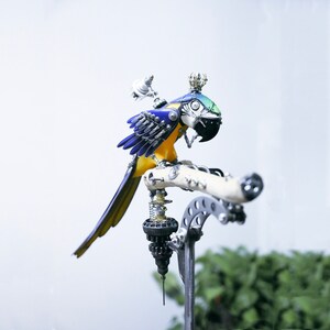 Scarlet Macaw Mechanical Mutant 3D Robot Creature Animals Handmade ...