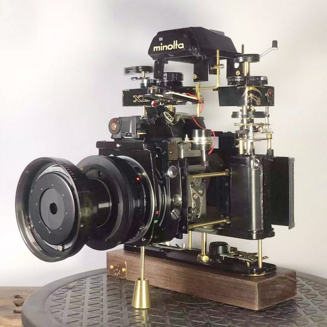 Disassembled 3D Mechanical Camera Deconstructed Art Decorative ...