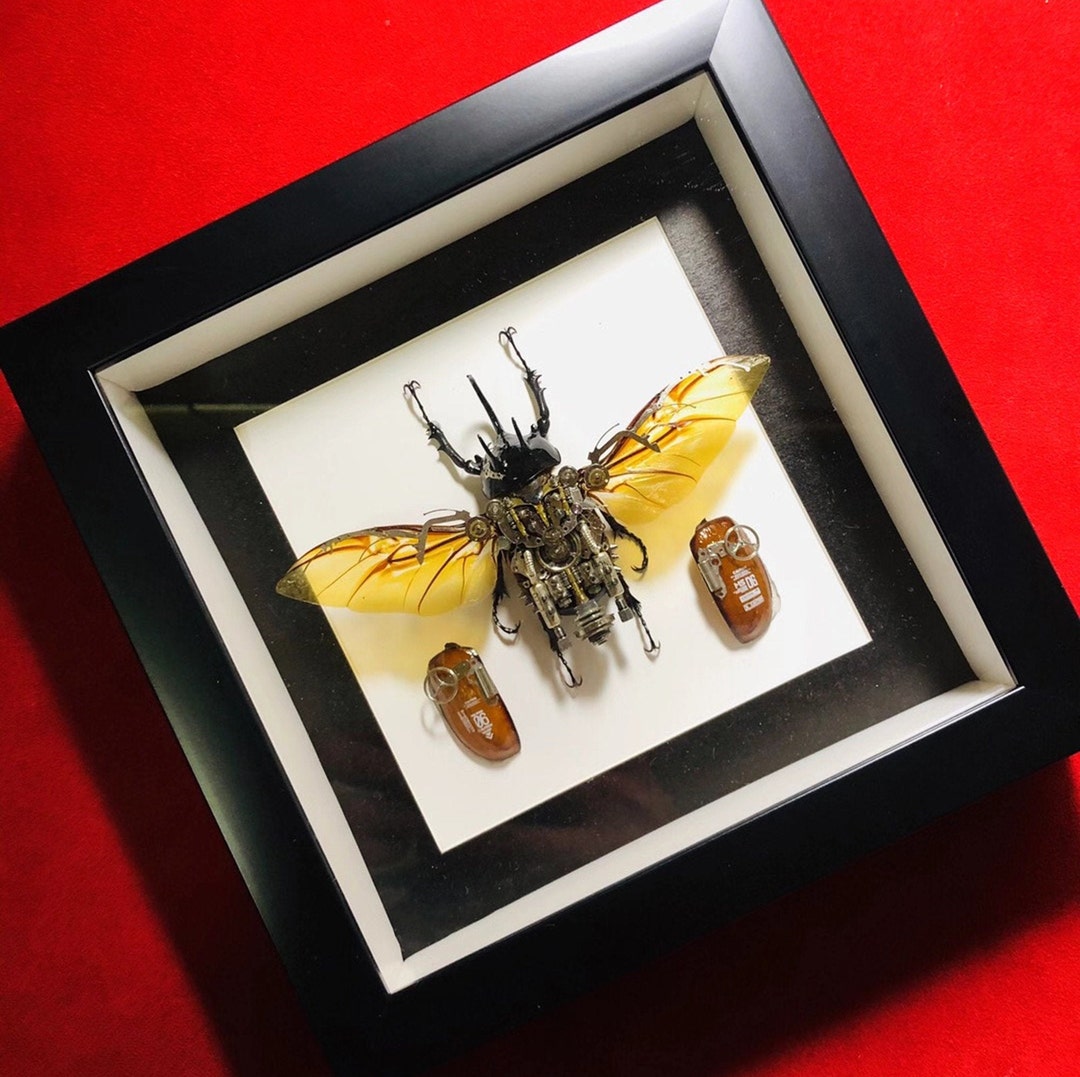 Steampunk Beetles Insect Machine Sculpture Decor Eupatorus ...