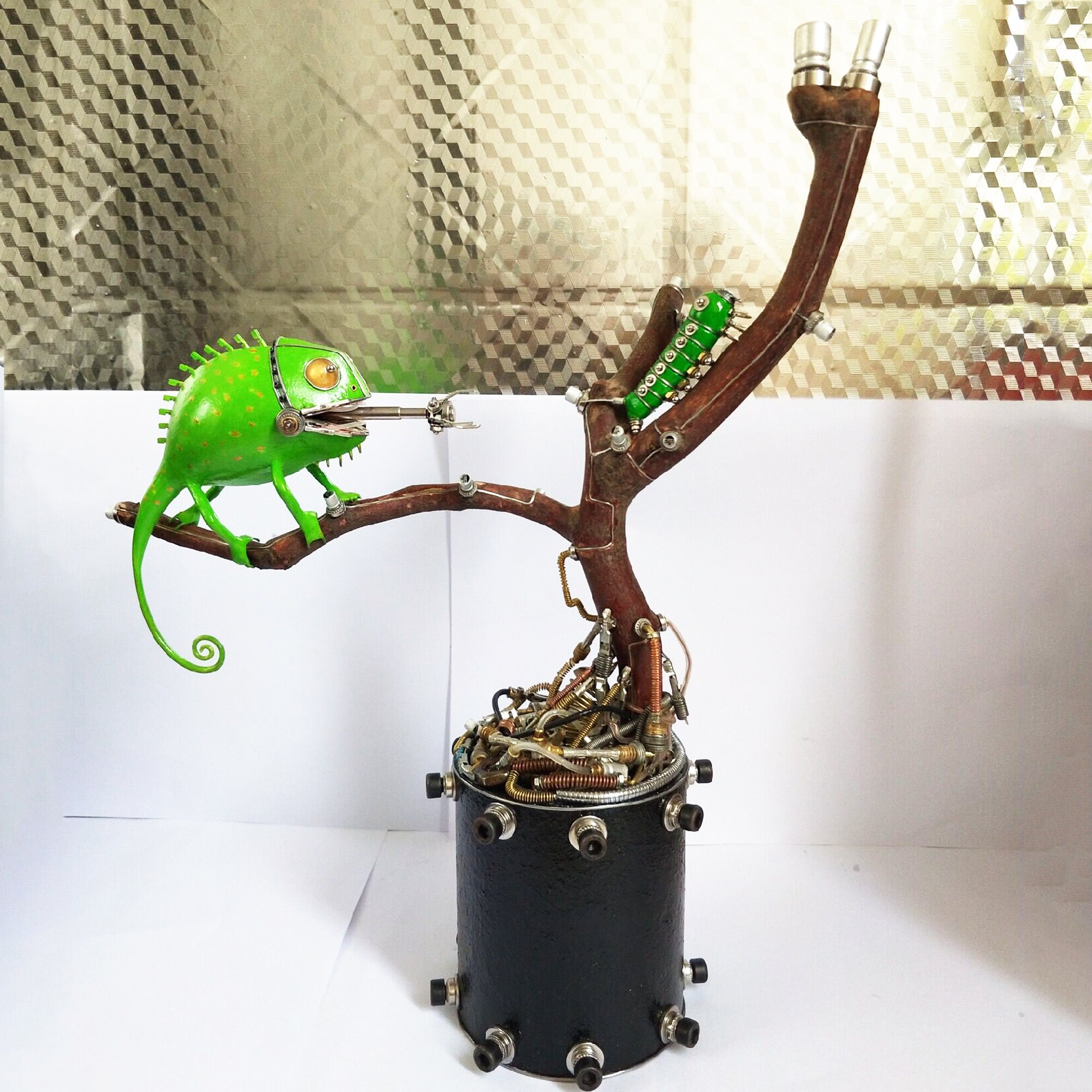 Chameleon Mechanical Mutant 3D Robot Creature Animals Handmade - Etsy ...