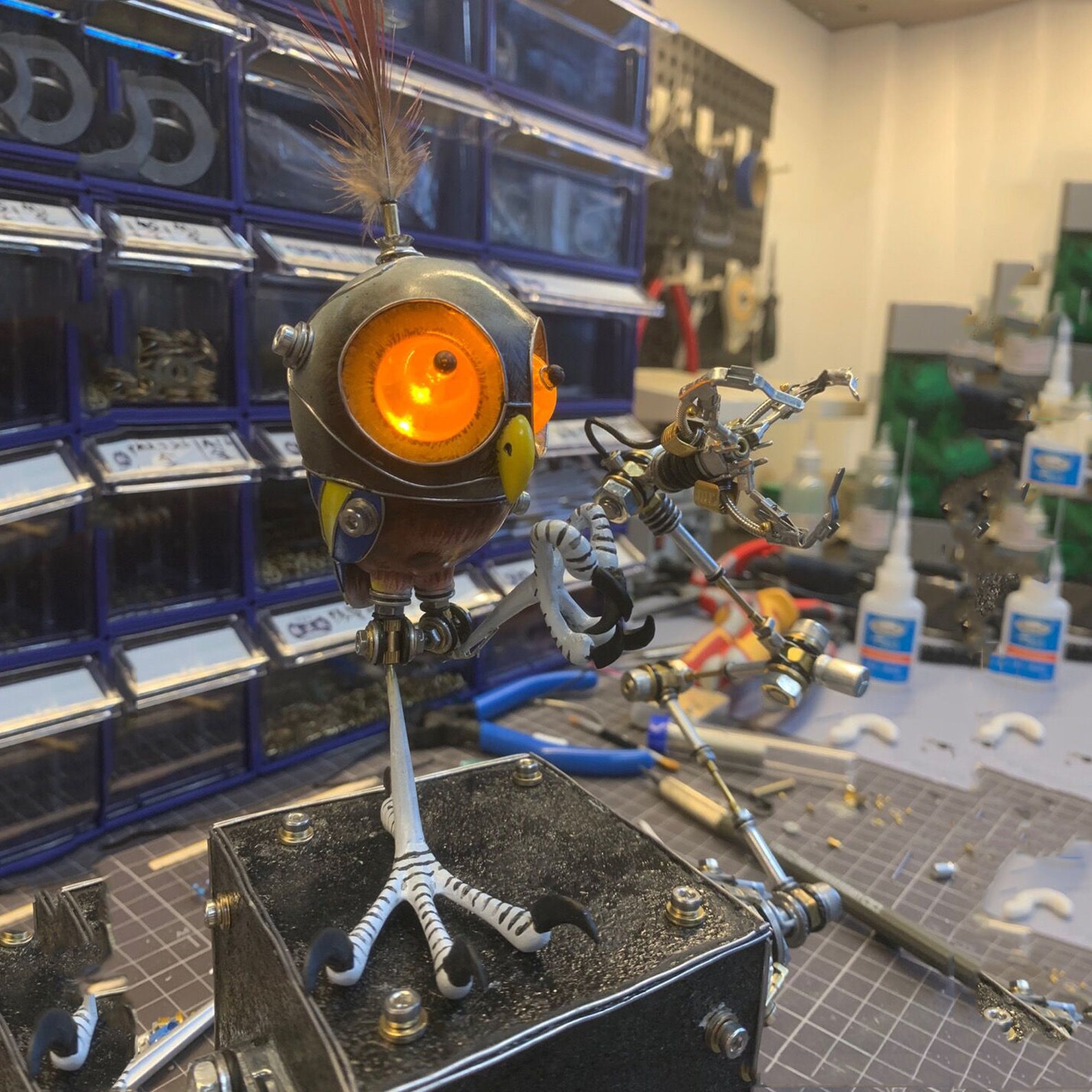 Owl Mechanical Mutant 3D Robot Original Designed Creature | Etsy