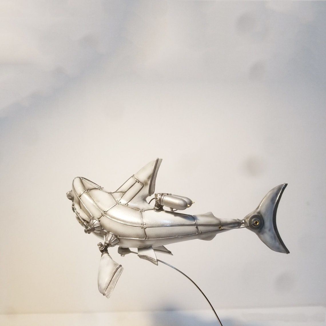 One-eyed Shark Mechanical Mutant 3D Robot Creature Animals Art - Etsy