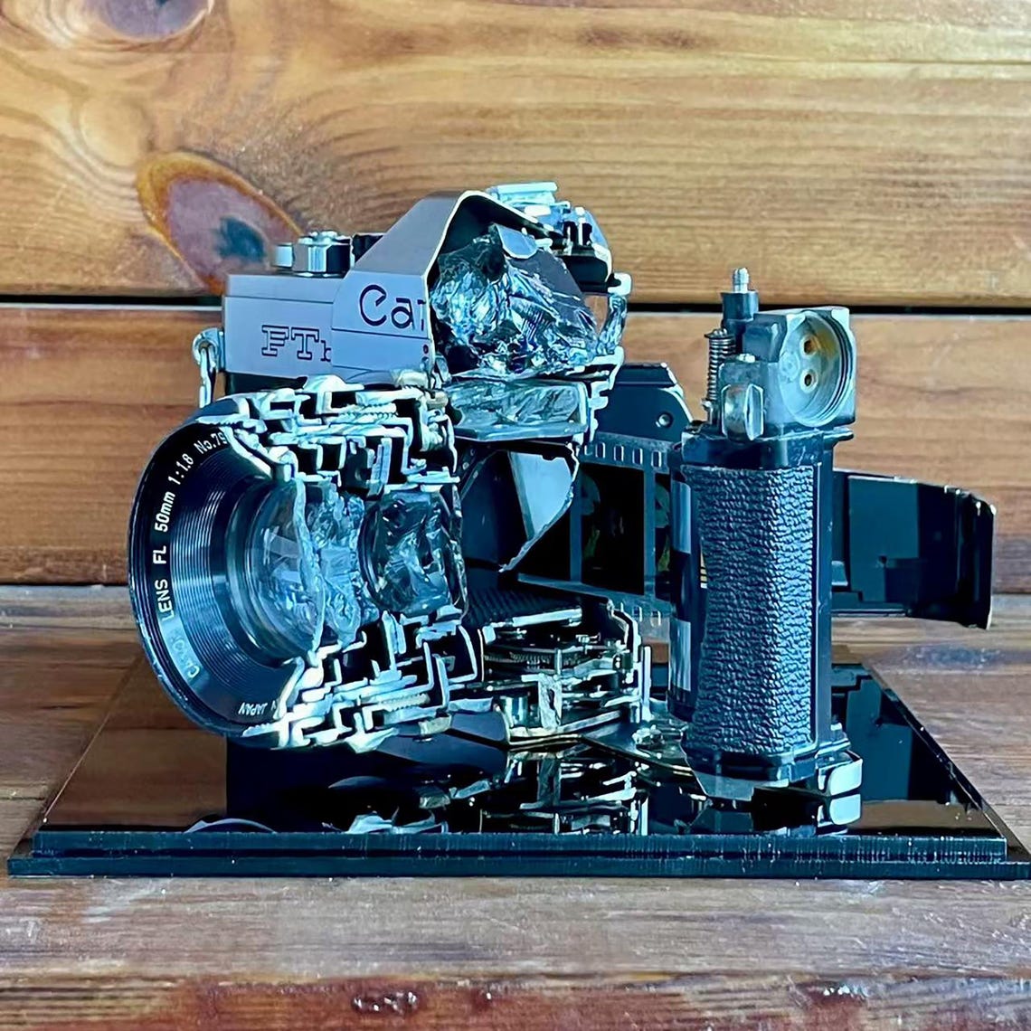 Disassembled Mechanical Camera Art: Custom Photo Film Display ...