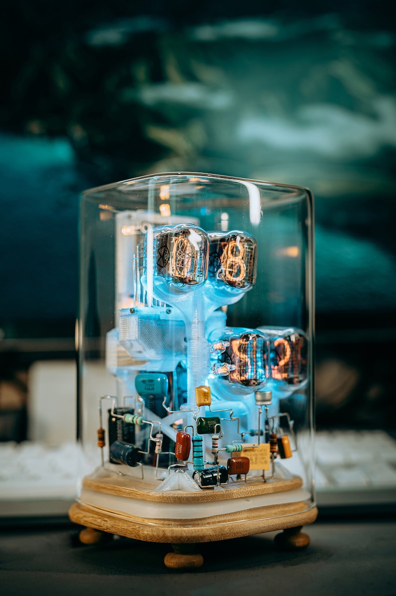 Nixie Tube Clock, Features 3D Vertical Layout, Neat Visible Circuit ...