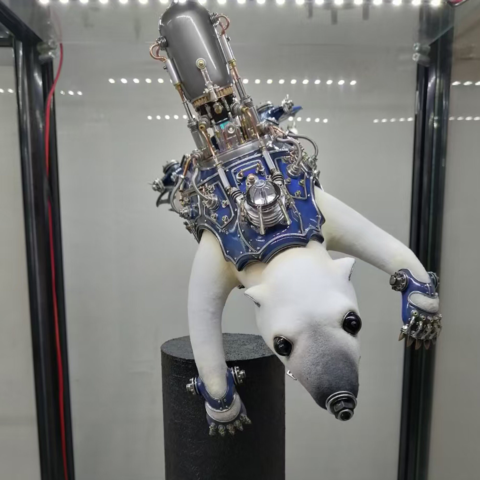 Mechanical Mutant 3D Polar Bear Sculpture Handmade Crafts Sculpture for ...
