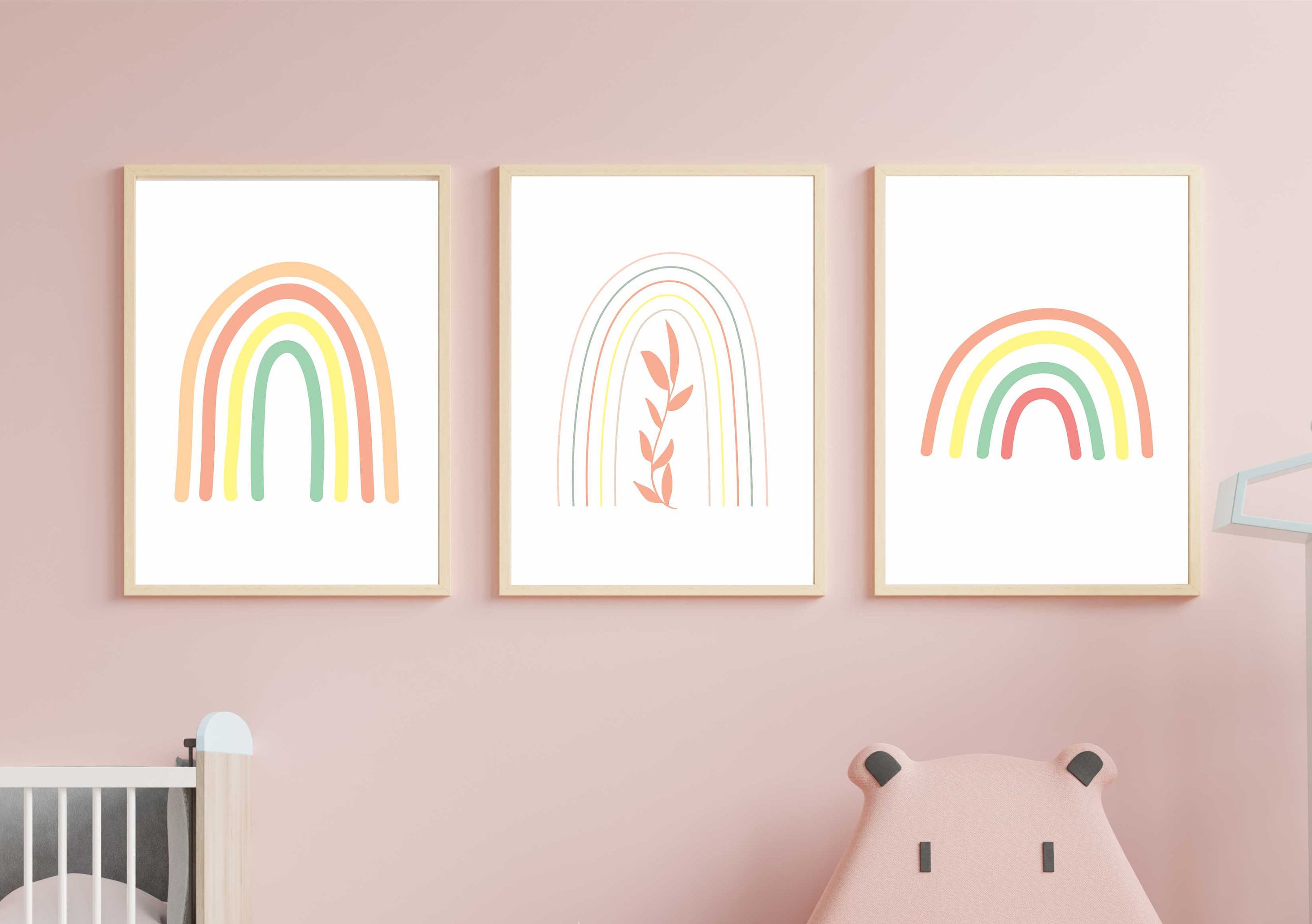 Rainbow Print Digital Print Vertical Print Rainbow Wall | Etsy