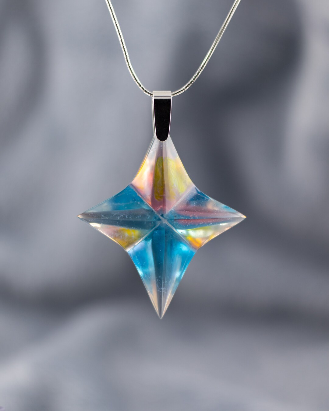 Protogem Primogem Genshin Impact Resin Resin Necklace - Etsy