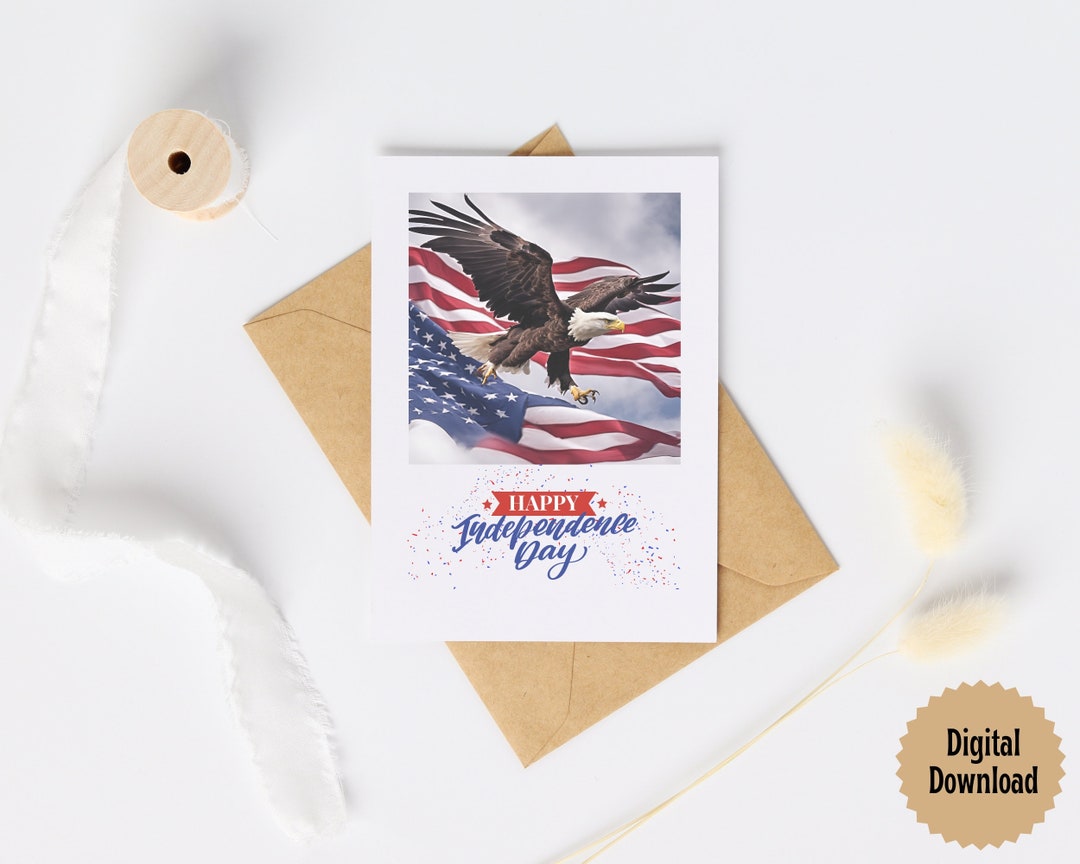 Happy 4th of July Greeting Card | Independence Day Card | American ...