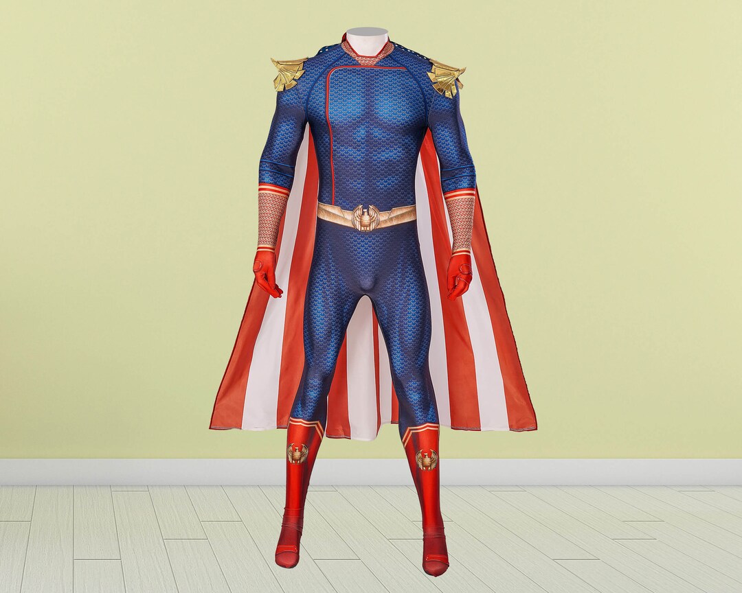 The Homelander Costume Cosplay Bodysuit Halloween Outfit - Etsy