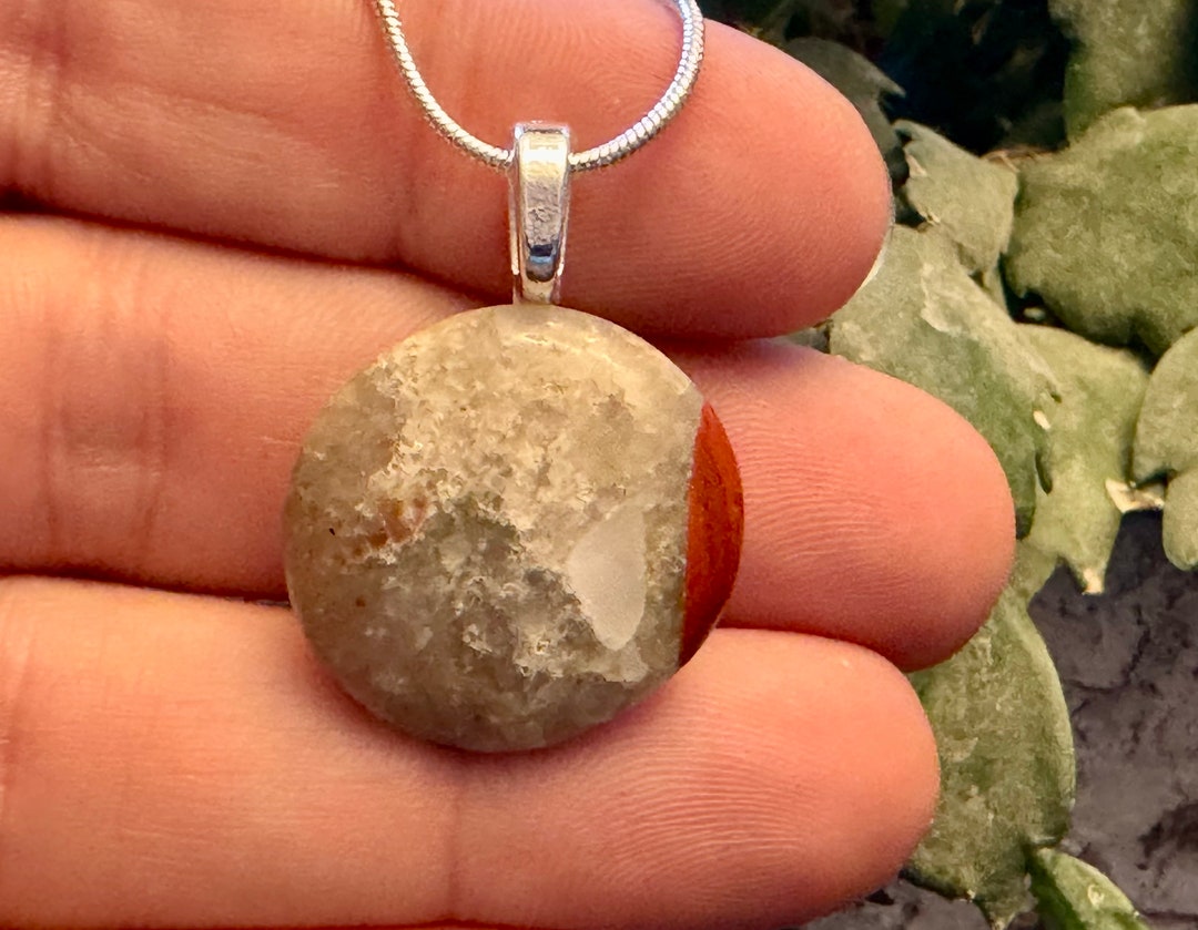 Michigan Pudding Stone Pendant & Necklace - Etsy