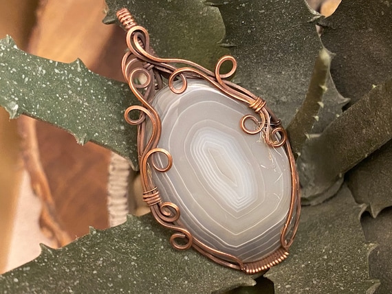 Agate necklace etsy store