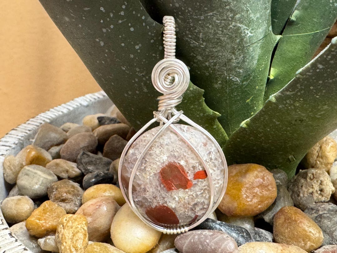 Michigan Pudding Stone Pendant & Necklace - Etsy